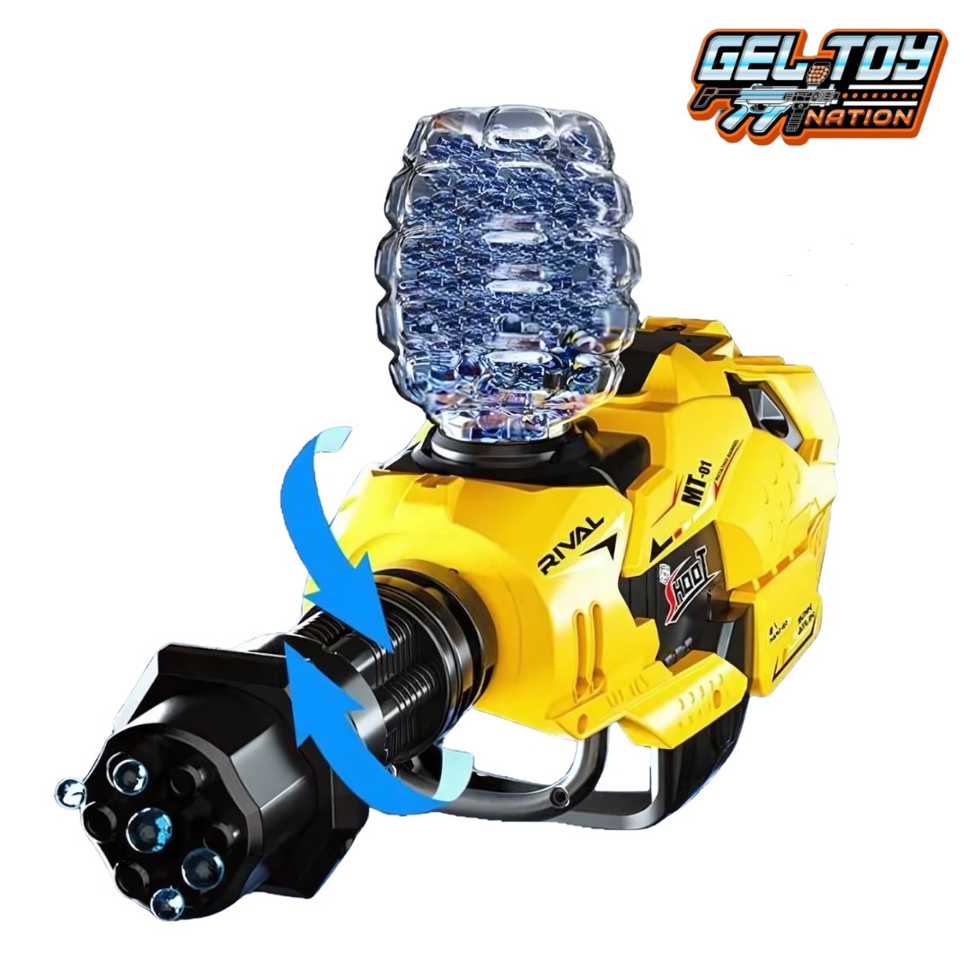 GEL TOY NATION Electric Auto Handheld Gatling Gel Ball Blaster Kids To ...