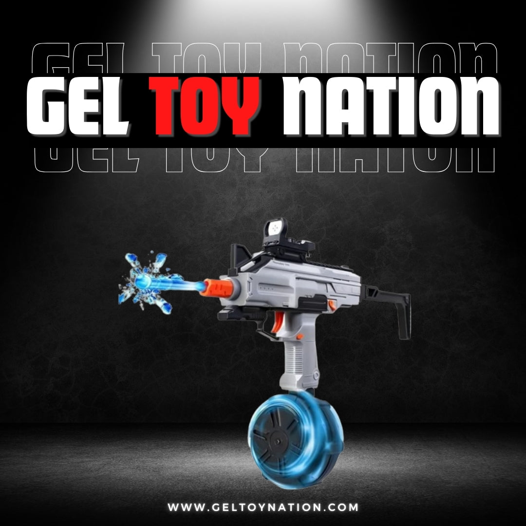 GEL TOY NATION Electric Gel Splatter Ball Blaster Fast Automatic with ...