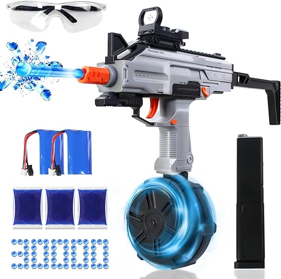 GEL TOY NATION Electric Gel Splatter Ball Blaster Fast Automatic with ...